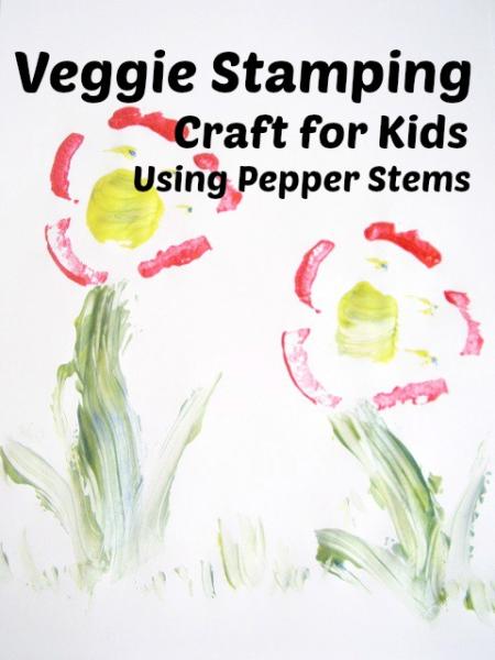 Painting with Pepper Stamps Preschool Process Art Activity » Preschool ...