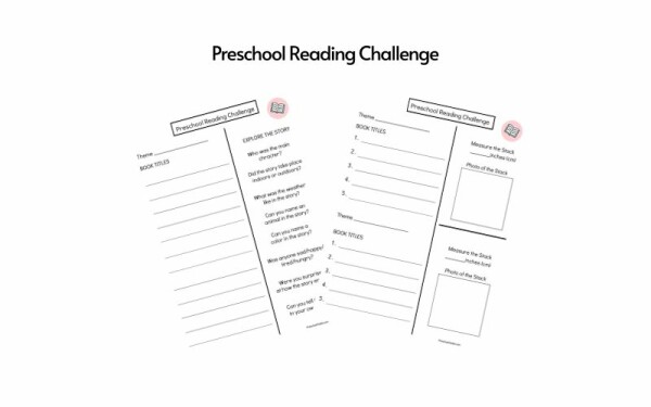 Easy Preschool Reading Challenge » Preschool Toolkit