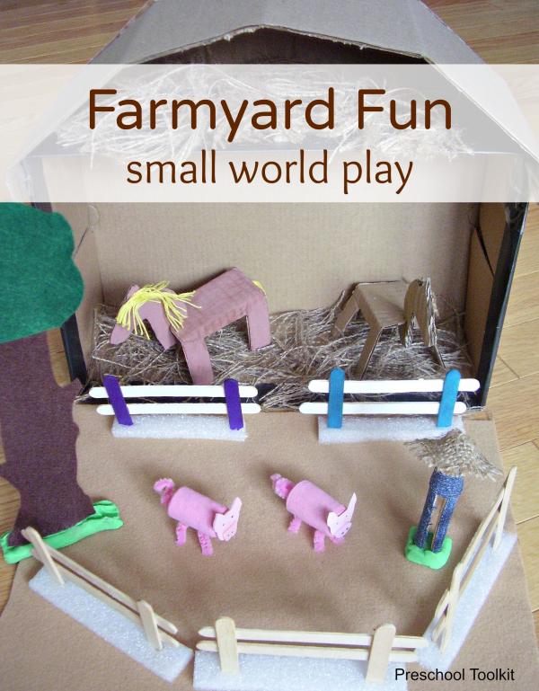 Shoe Box Farmyard Small World Play » Preschool Toolkit