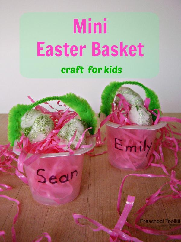 Mini Easter Basket Craft for Kids » Preschool Toolkit