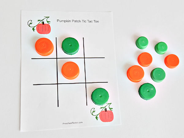 Pumpkin Patch Tic Tac Toe Game Free Printable » Preschool Toolkit