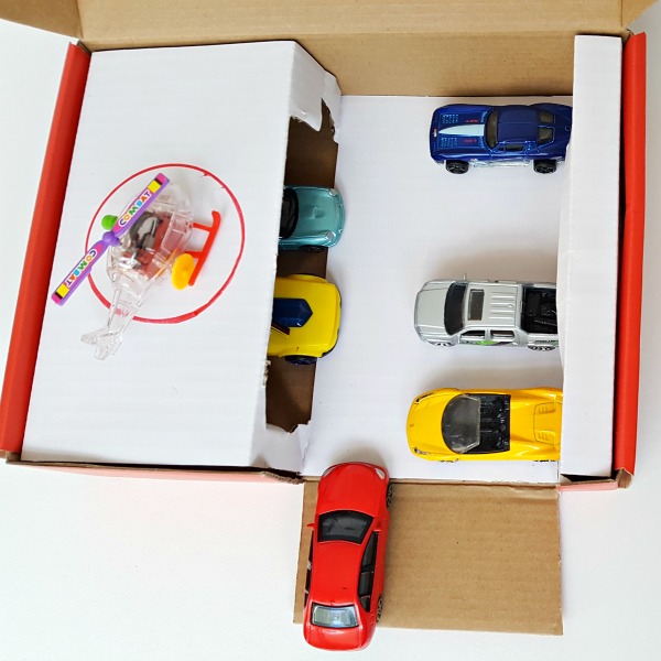 Cardboard Box Small World Play - PreschoolToolkit.com