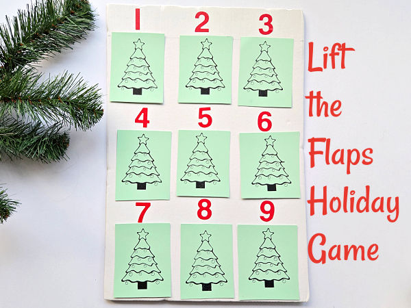 Christmas Lift-the-Flaps Preschool Game - PreschoolToolkit.com