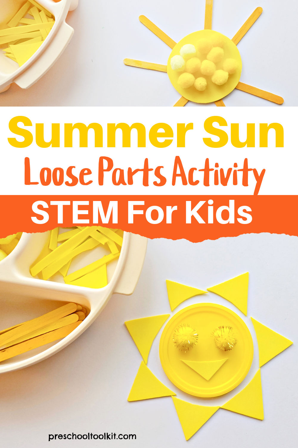 Summer Sun Loose Parts STEM - PreschoolToolkit.com